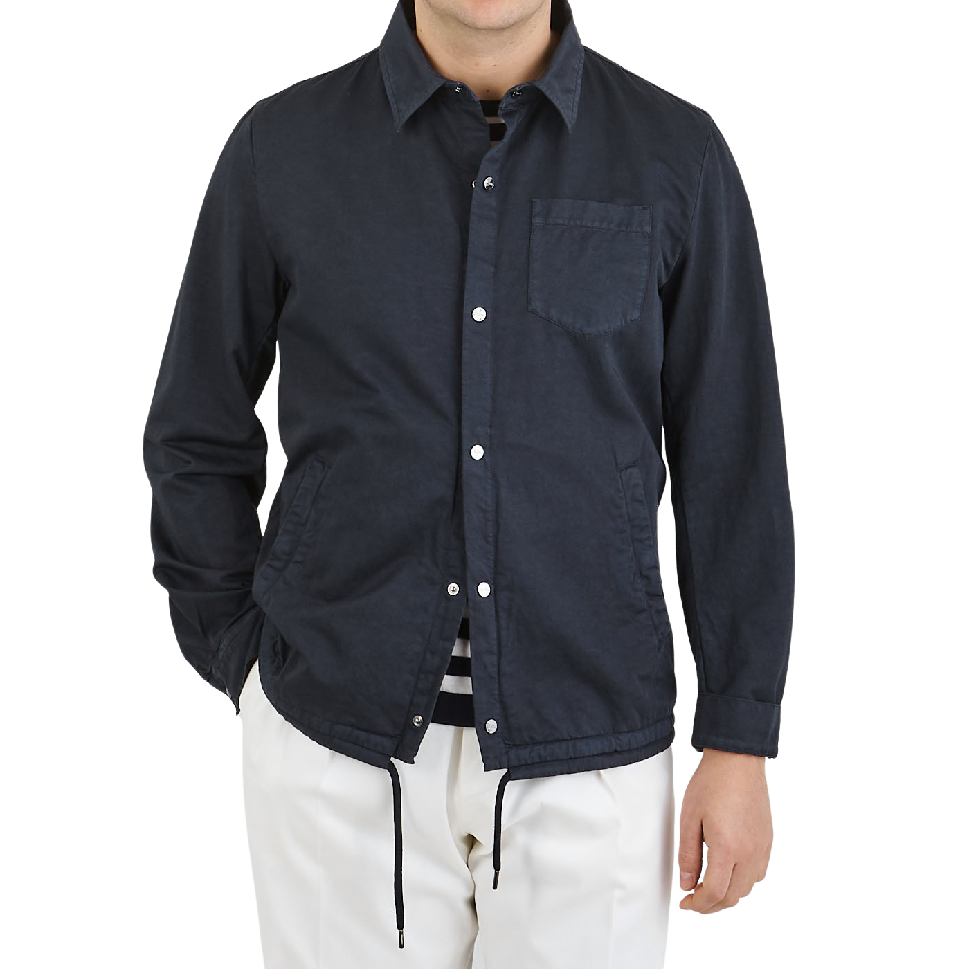 Herno Navy Cotton Linen Shirt Jacket Baltzar herno-navy-cotton-linen-shirt-jacket-baltzar