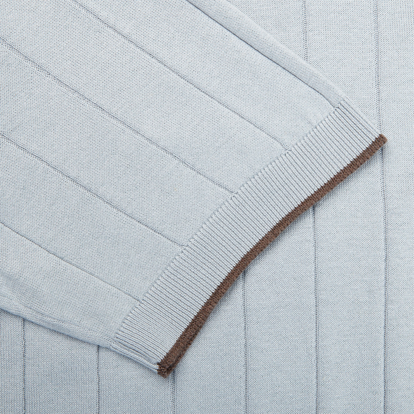 Gran Sasso Light Blue Knitted Silk T Shirt Baltzar